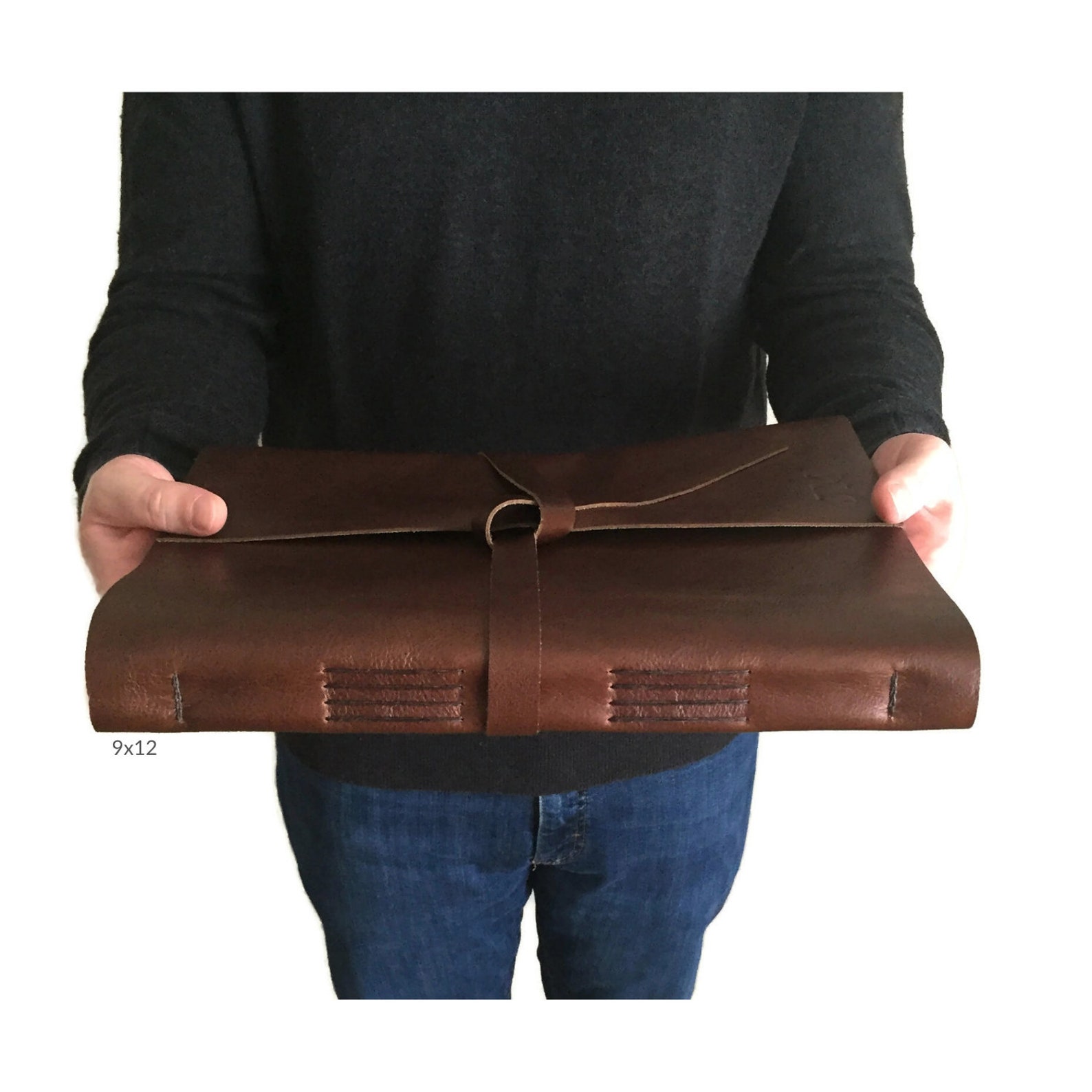 Large Leather Bound Journal Personalized A4 Leather Journal Lined or ...