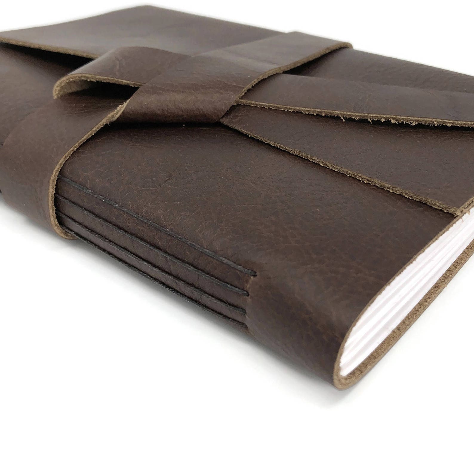 Lined Slim Leather Travel Journal Personalized Leather Gift - Etsy