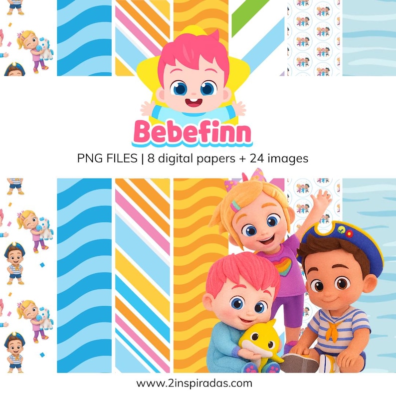 Clipart Bebefinn 30 Characters Transparent Background | High Quality - Etsy