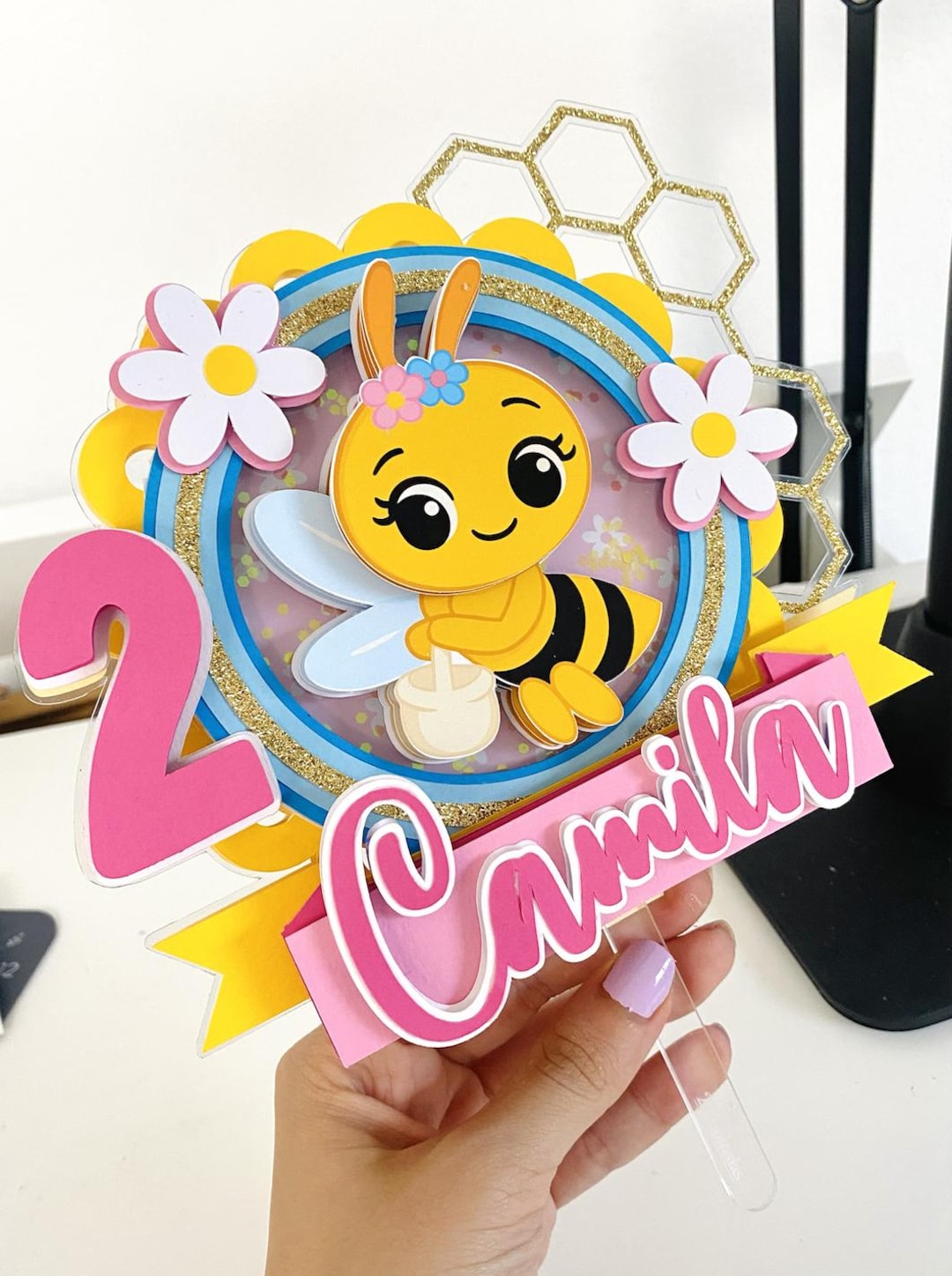 Little Bee Cake Topper - Bee - Etsy
