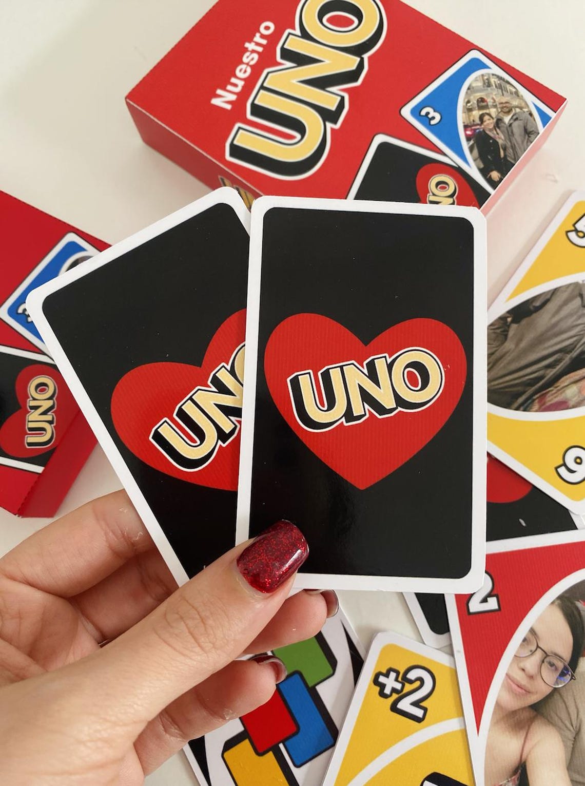 UNO Game (love and Friendship) Editable in Canva (can Be Cut by Hand or ...