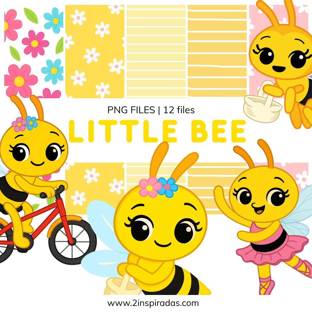 Little Bee Clipart | Little Bee - Etsy