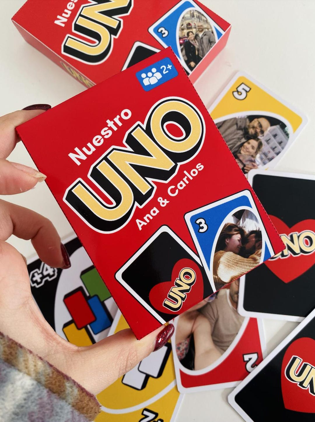 UNO Game (love and Friendship) Editable in Canva (can Be Cut by Hand or ...