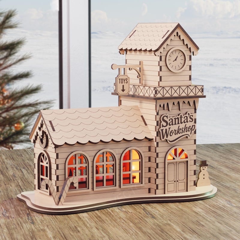 Santa's Workshop House - Etsy