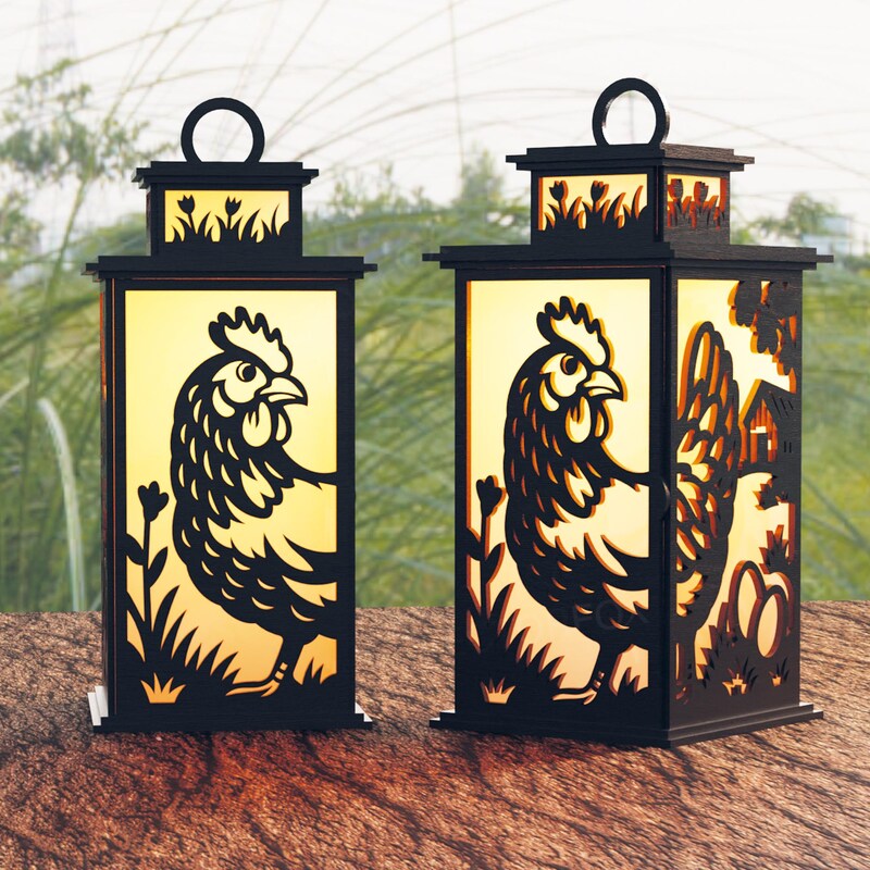 Wooden Lanterns - Etsy