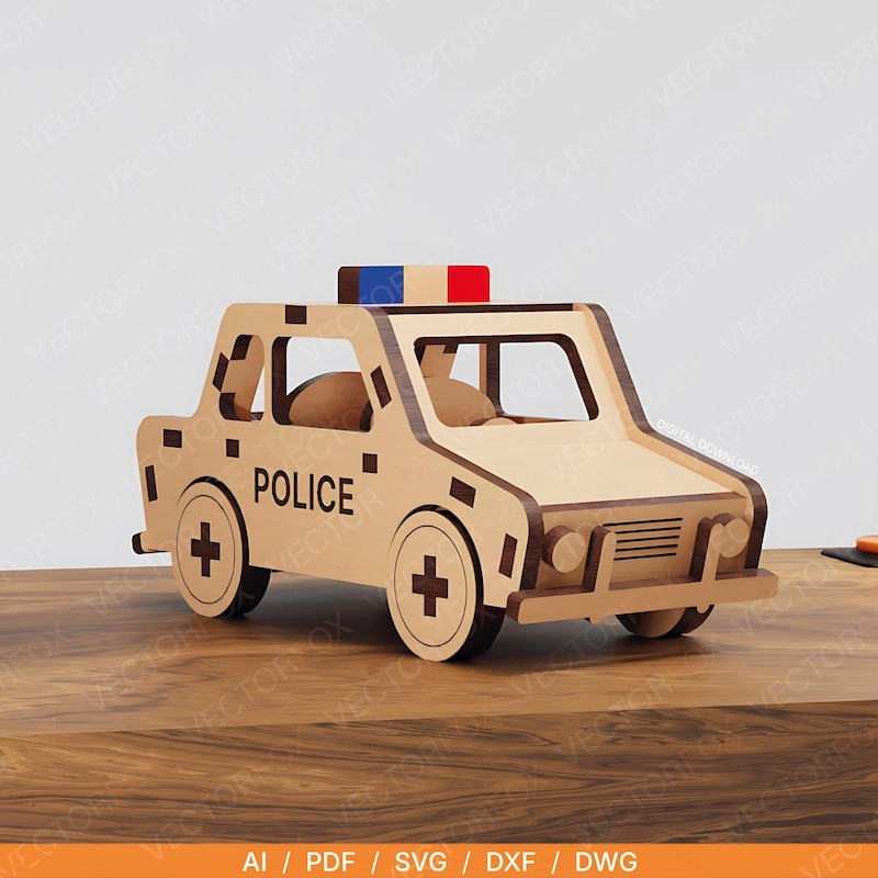 Miniature Police Car - Etsy UK