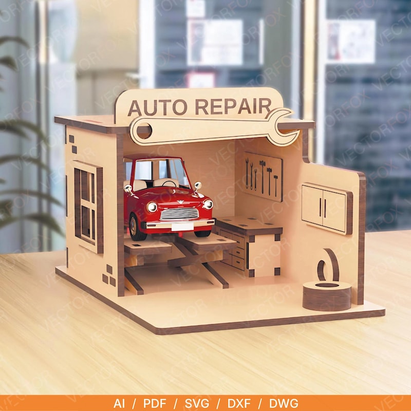 Wooden Doll Garage - Etsy UK