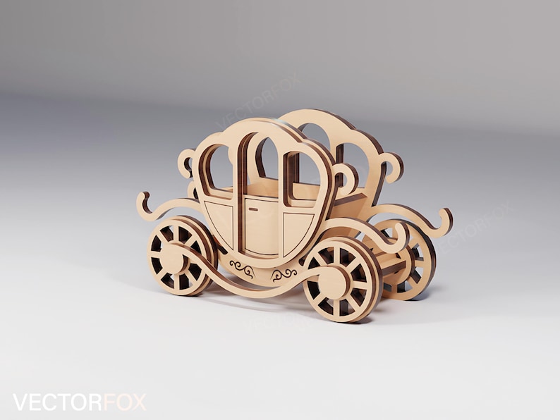 Princess Carriage Box – Laser Cut File | Wooden Carriage SVG | Small ...