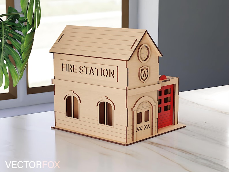 Fire Station Bundle – Laser Cut File | Fire Truck & Station SVG | Kids ...