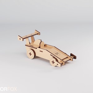 Drag Race Car – Laser Cut File | Race Car SVG | Wooden Toy Racer ...