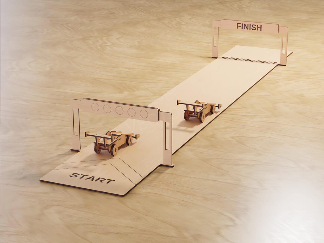 Dragstrip Race Track – Laser Cut File | Modular Race Track SVG | Wooden ...