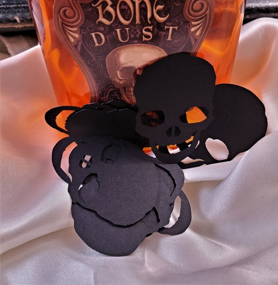 30 Solid Black Skulls Die Cuts Gothic Goth Embellishments - Etsy