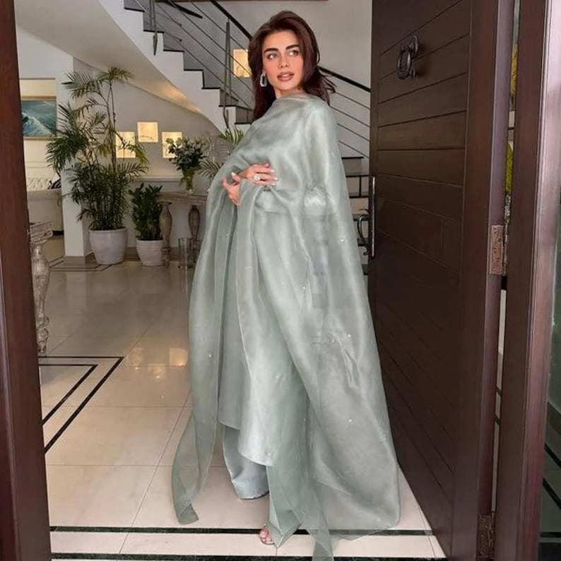 Farshi Shalwar Suit Pakistani Designer Silk Shalwar Kameez Embroidered ...