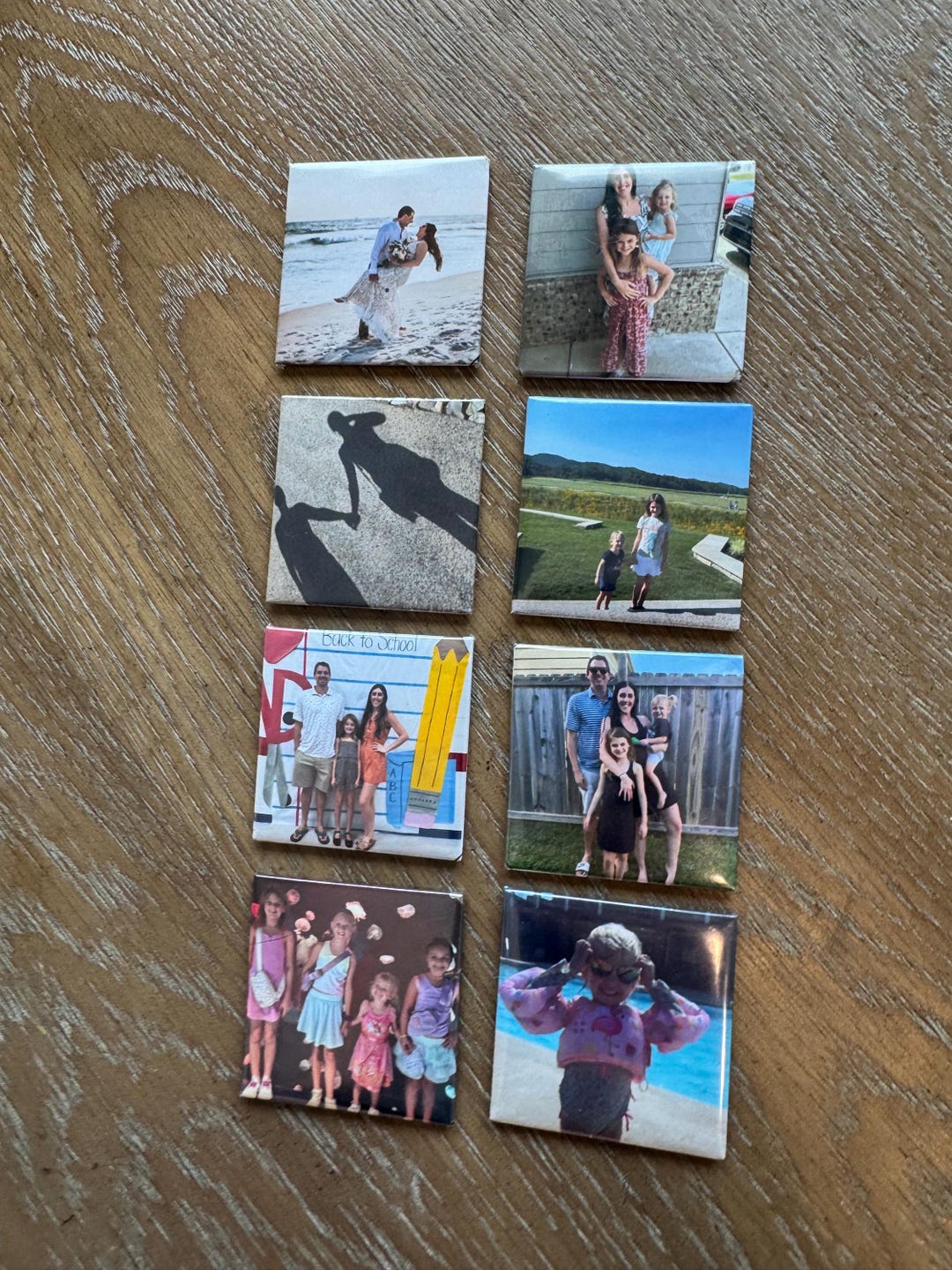 Custom Photo Fridge Magnets | Personalized Square Magnet Gift (2"x2 ...