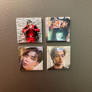 BTS Fridge Magnets Set: J-hope, Taehyung, Jimin (2"x2") - Etsy