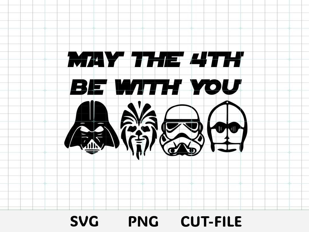 May the 4th Be With You SVG, Star Wars Characters SVG, Cricut Cut File ...