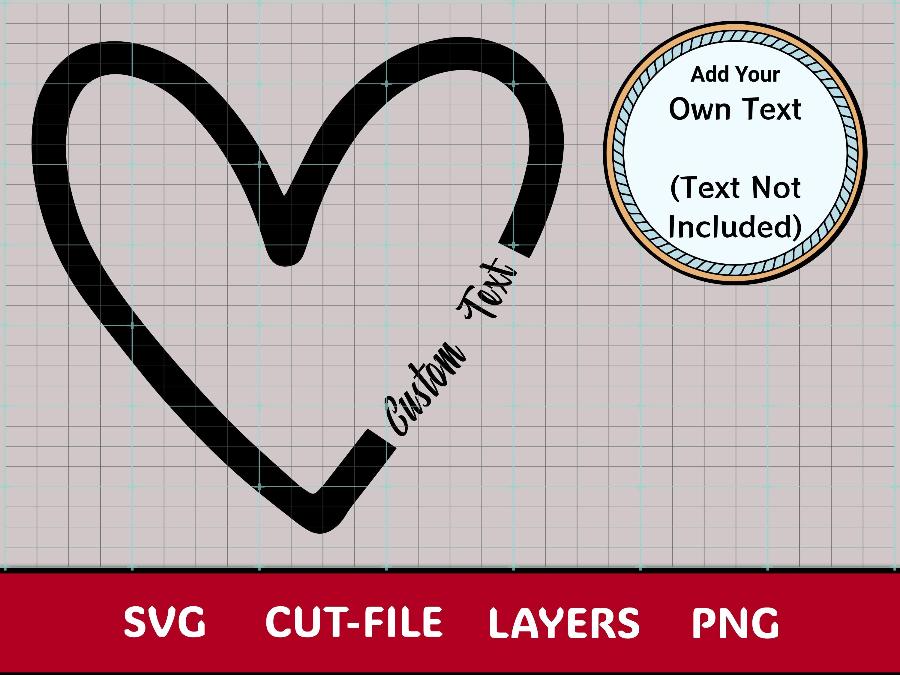 Hand-drawn Heart SVG Collection – Doodle & Open Heart Cut Files (DIY ...