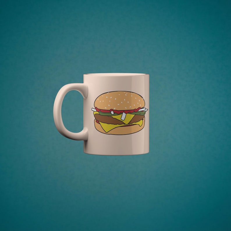 Quarter Pound Hamburger SVG Layered Cut File | Burger SVG | Fast Food ...