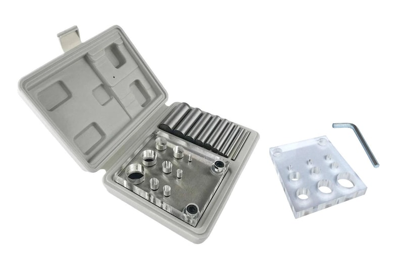 9-piece Metal Punch and Die Set With Extra Acrylic Panel – Hardened ...