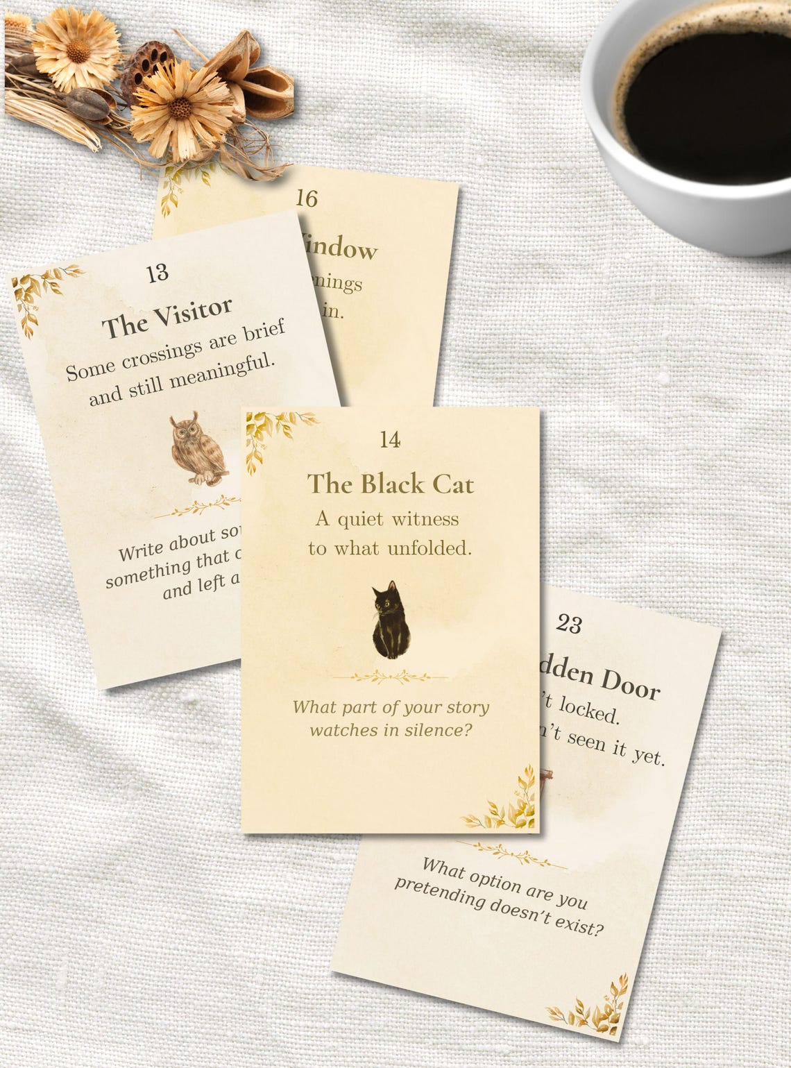The Quiet Oracle™ – Printable Oracle Cards for Shadow Work & Journaling ...