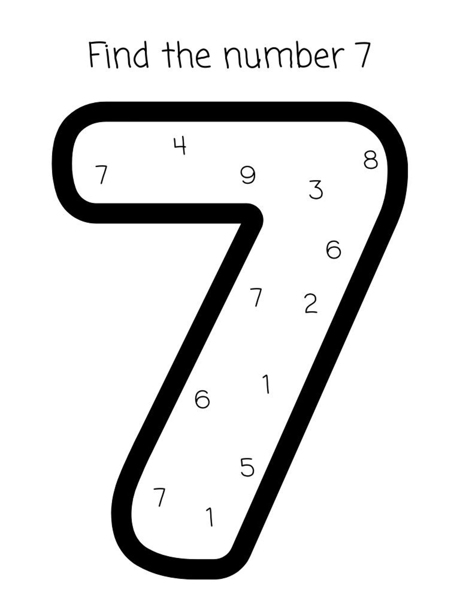 Printable Toddler Activity Pages - Recognizing Numbers - Etsy