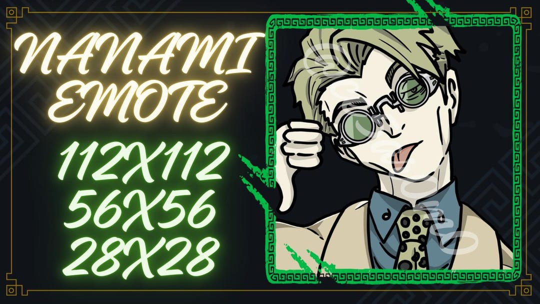 Nanami Disapproval Emote | JJK PNG for Twitch & Discord | Anime ...