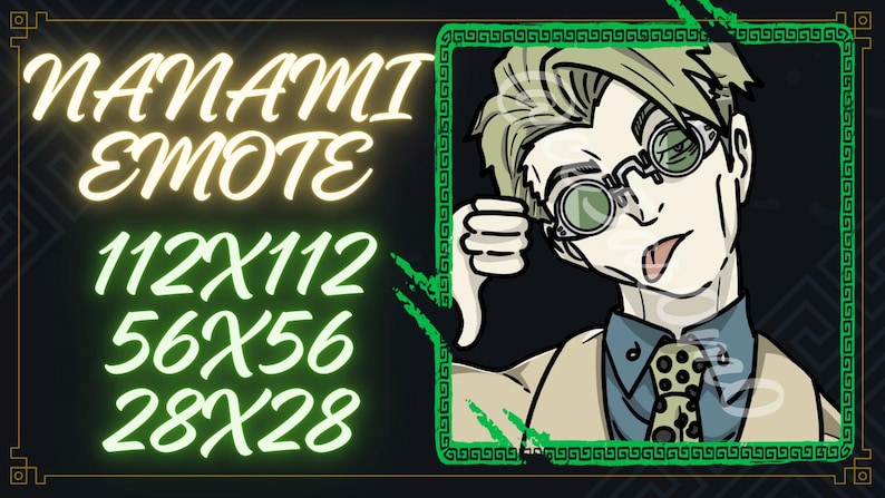 Nanami Disapproval Emote | JJK PNG for Twitch & Discord | Anime ...