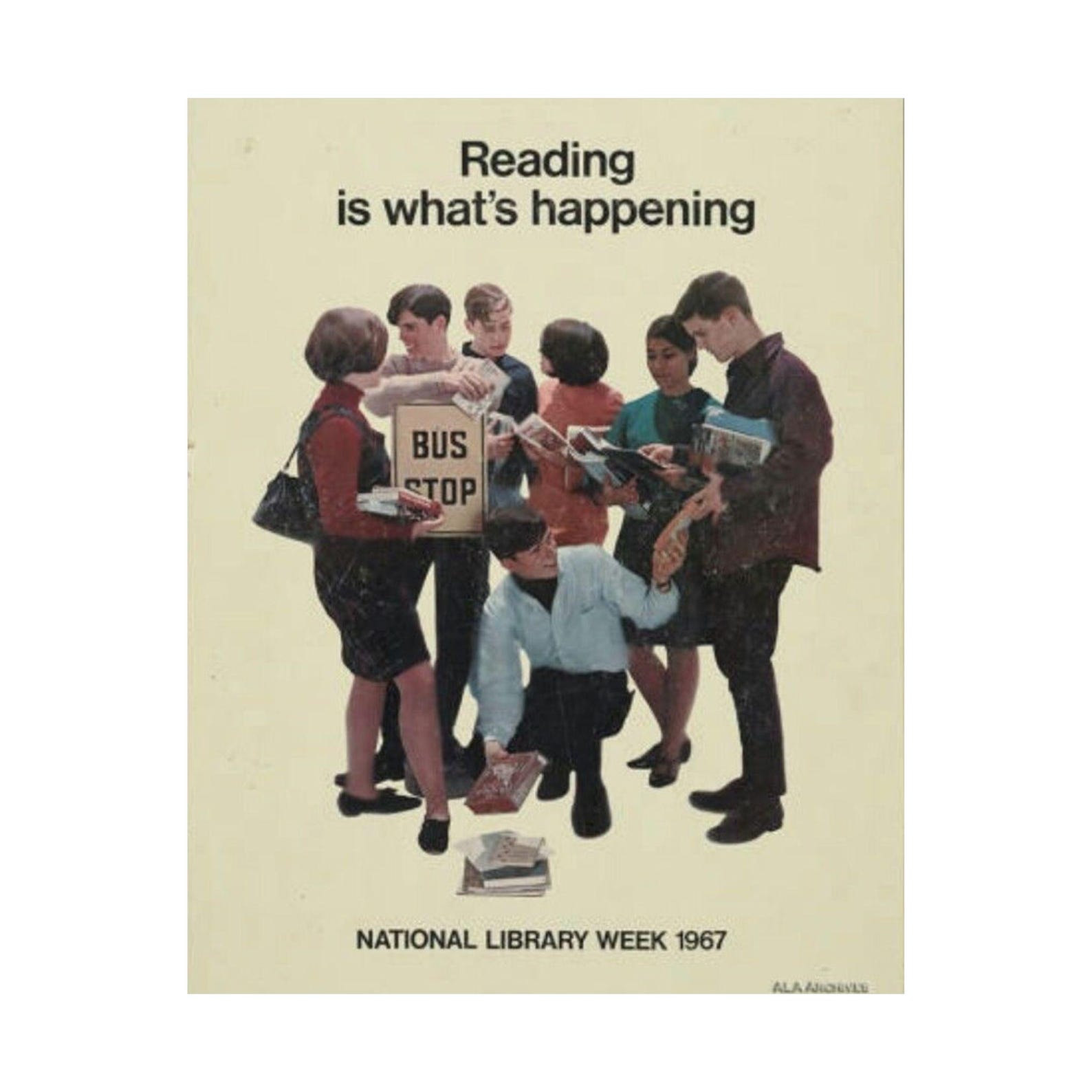 Vintage American Library Association Matte Vertical Posters, Cool ...