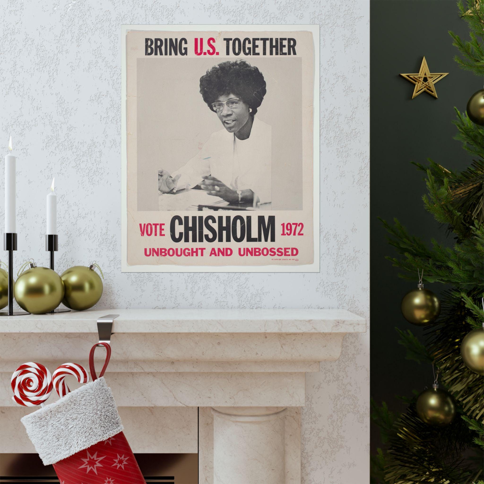 Shirley Chisholm for President Poster Vintage 1972 Campaign Print ...