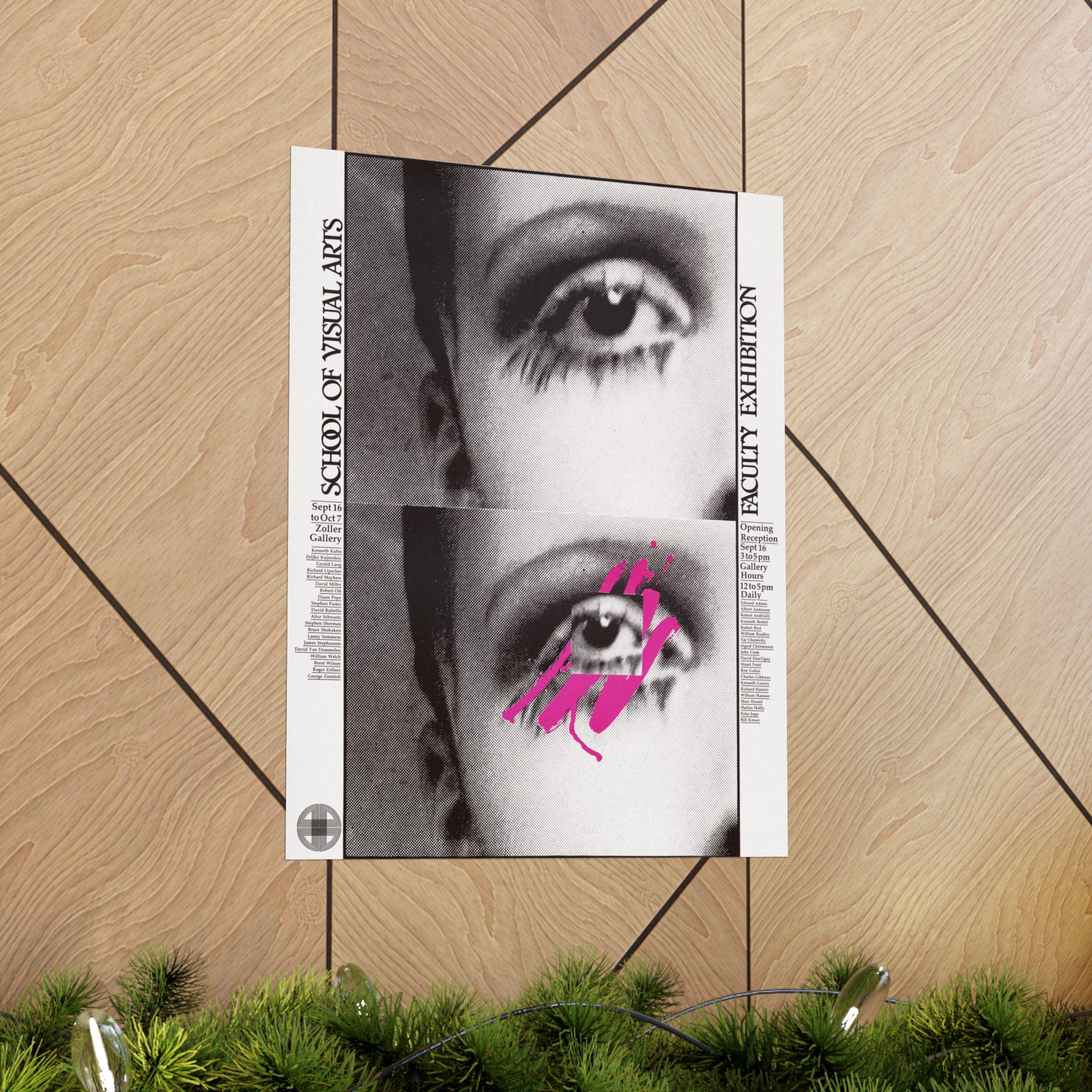 Vertical Poster Print, School of Visual Arts Faculty Exhibition (1979 ...