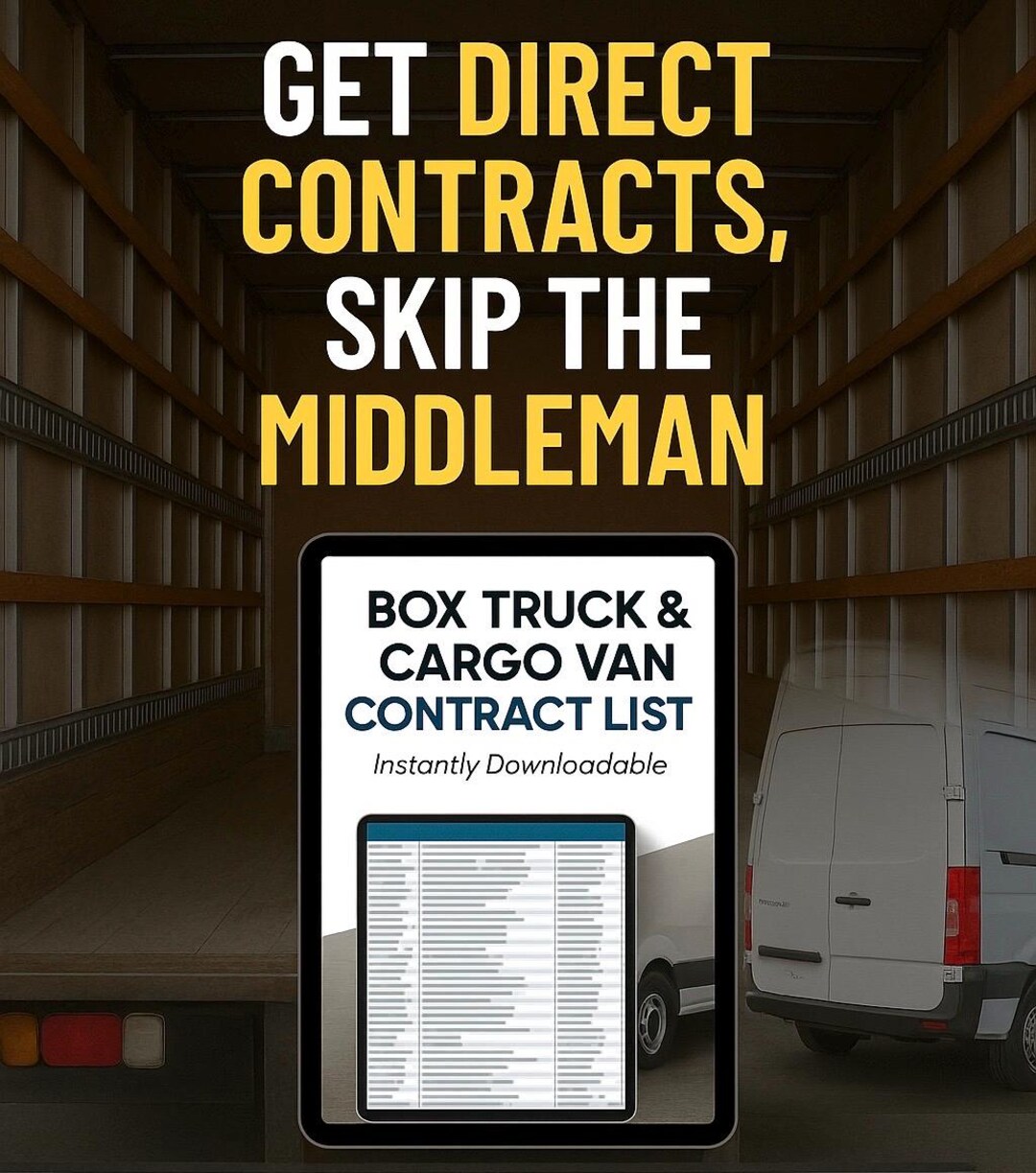 Box Truck & Cargo Van Contracts 100+ - Etsy