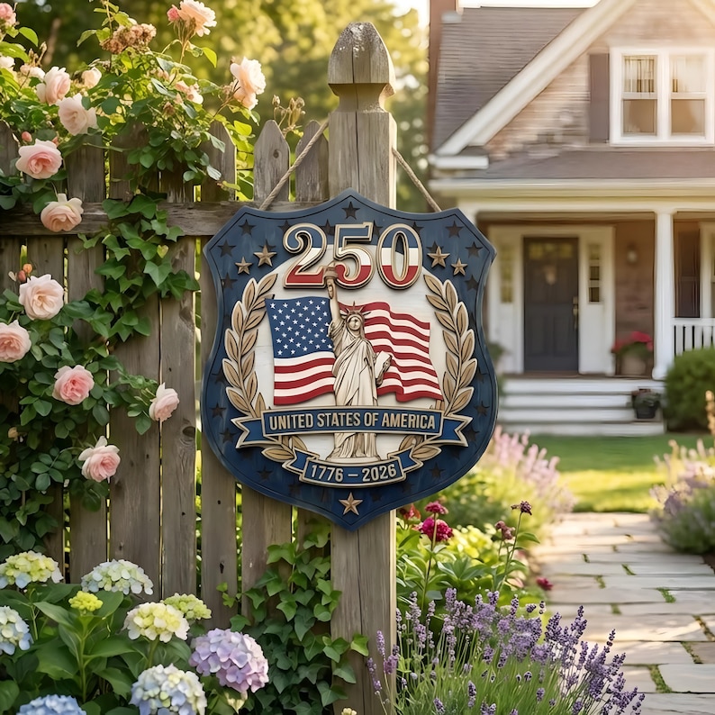 Custom 250th Anniversary US Sign, Multi-layer Wood American Flag Art ...