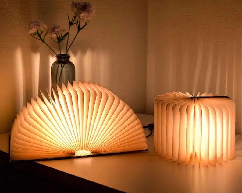 Totoro Book Lamp, Ghibli Decor, Folding LED Light - Etsy