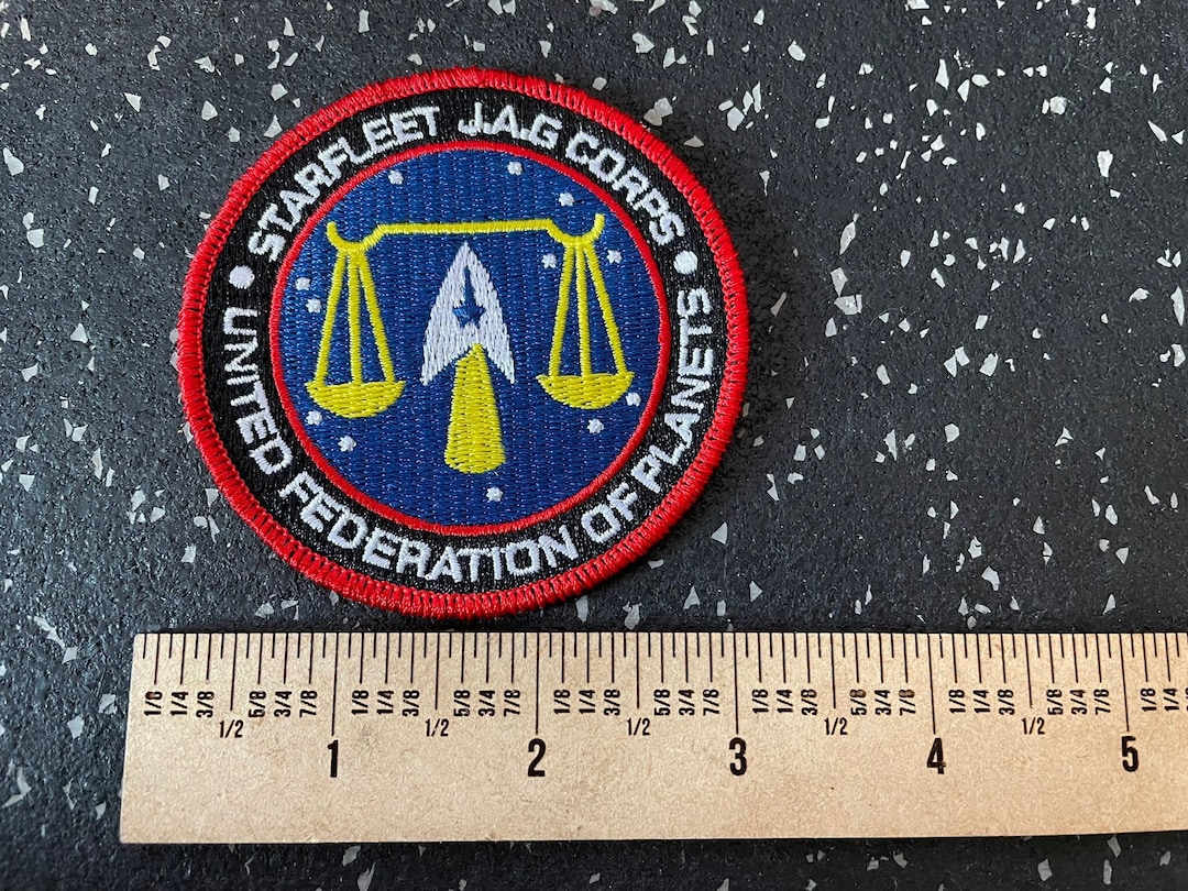 3" Embroidered Patch - Starfleet J.A.G. Corps - Etsy