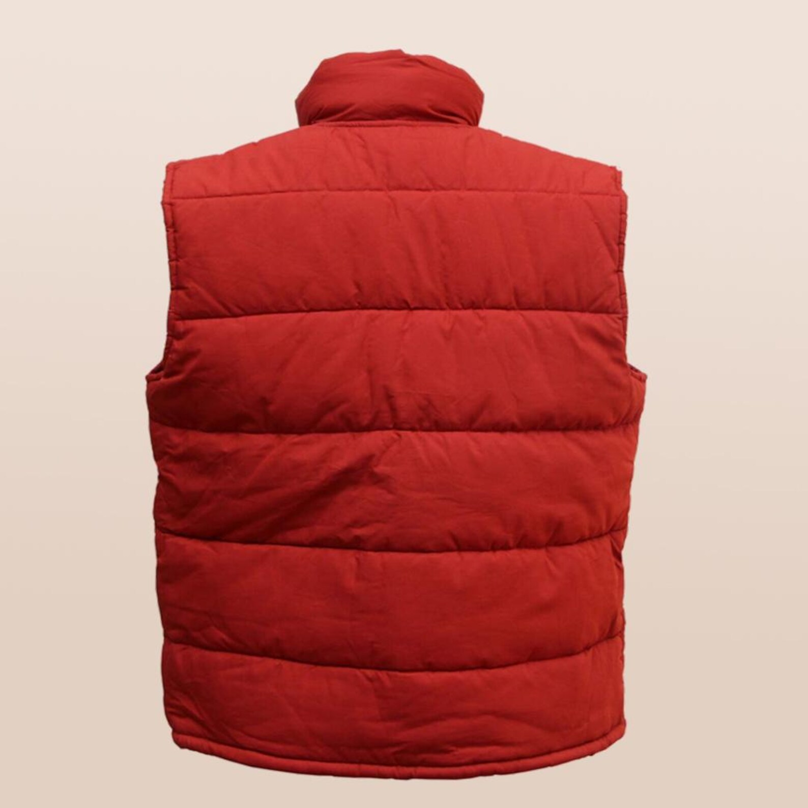 80s Inspired Red Puffer Vest – Retro Cosplay Costume Sleeveless Jacket ...