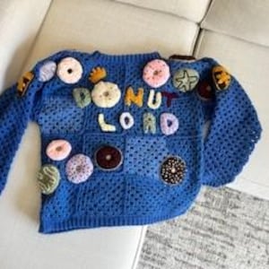 Donut Lord Sweater Pattern - Etsy