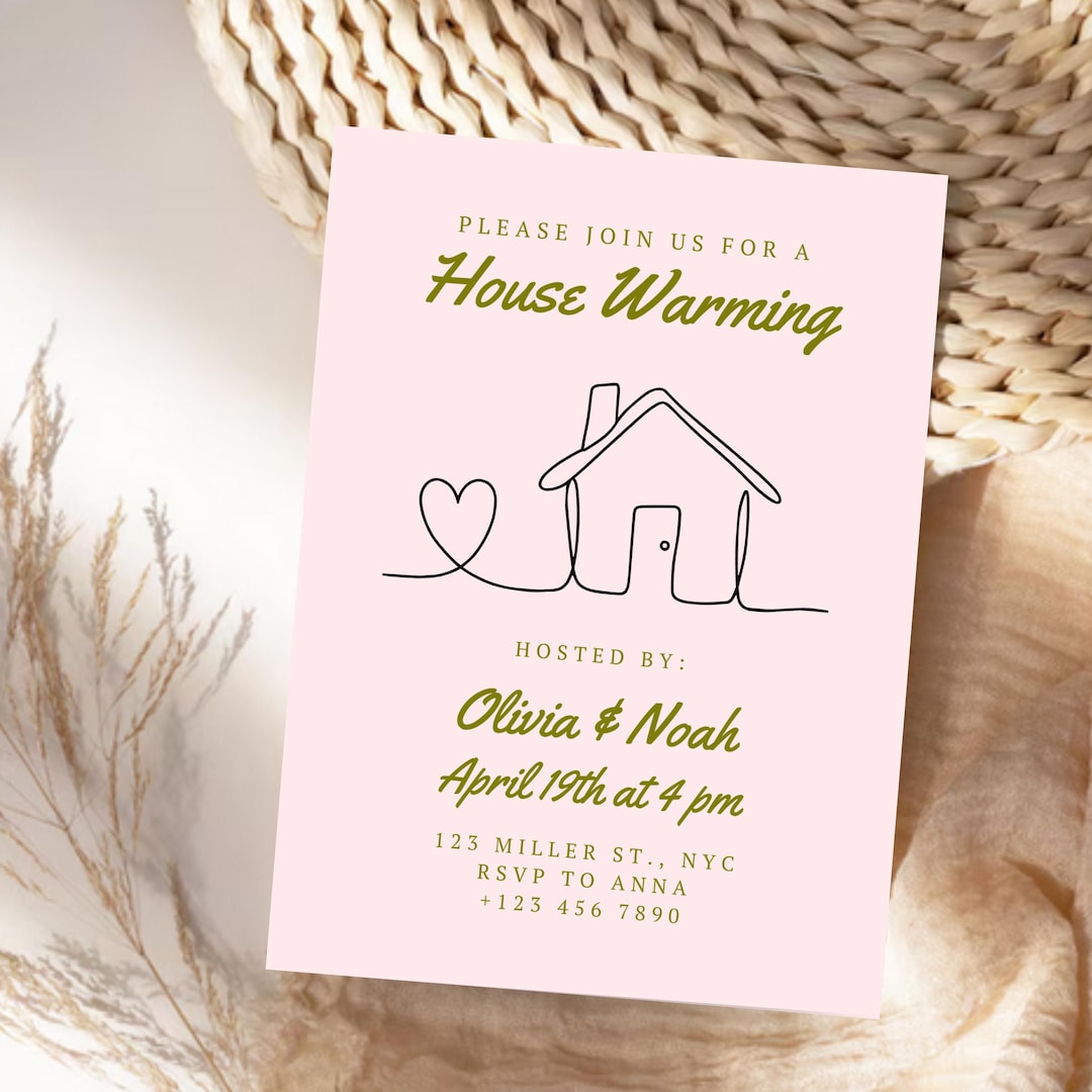 Editable House Warming Invitation Template House Warming Party New Home ...