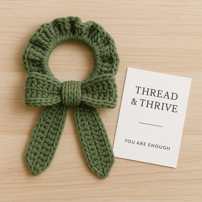Crochet Bow Scrunchie Pattern PDF | Digital Download | Luxe Hair ...