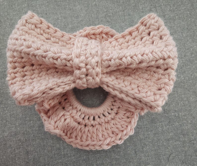 Crochet Bow Scrunchie Pattern PDF | Digital Download | Luxe Hair ...