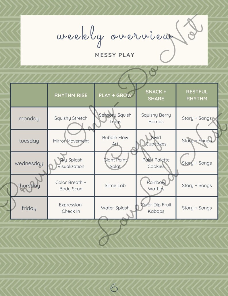 Camp Joyful Rhythms: Messy Play | Printable Summer Camp for Kids ...