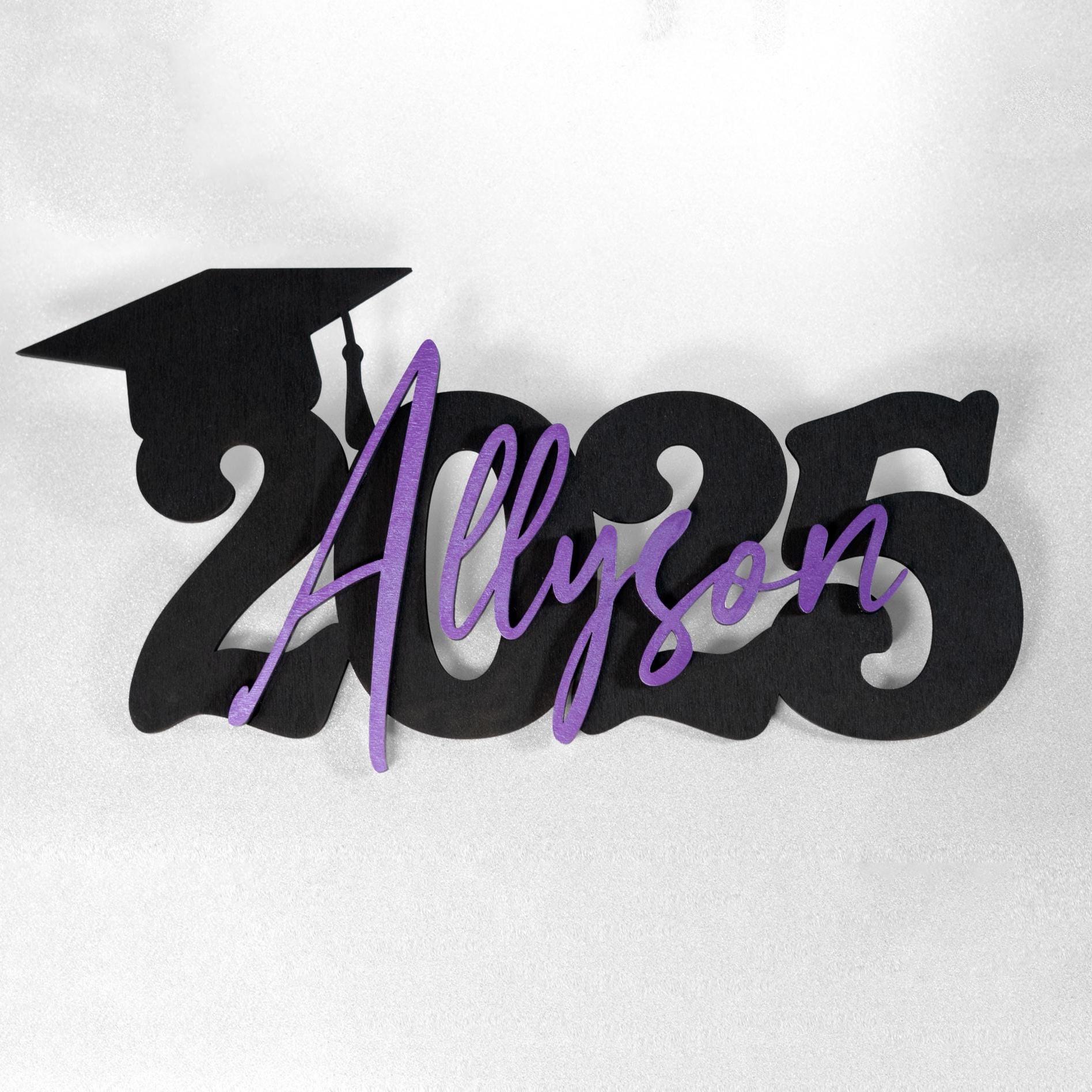 Custom Graduation Name Sign Class of 2025 | Grad Party Decor ...