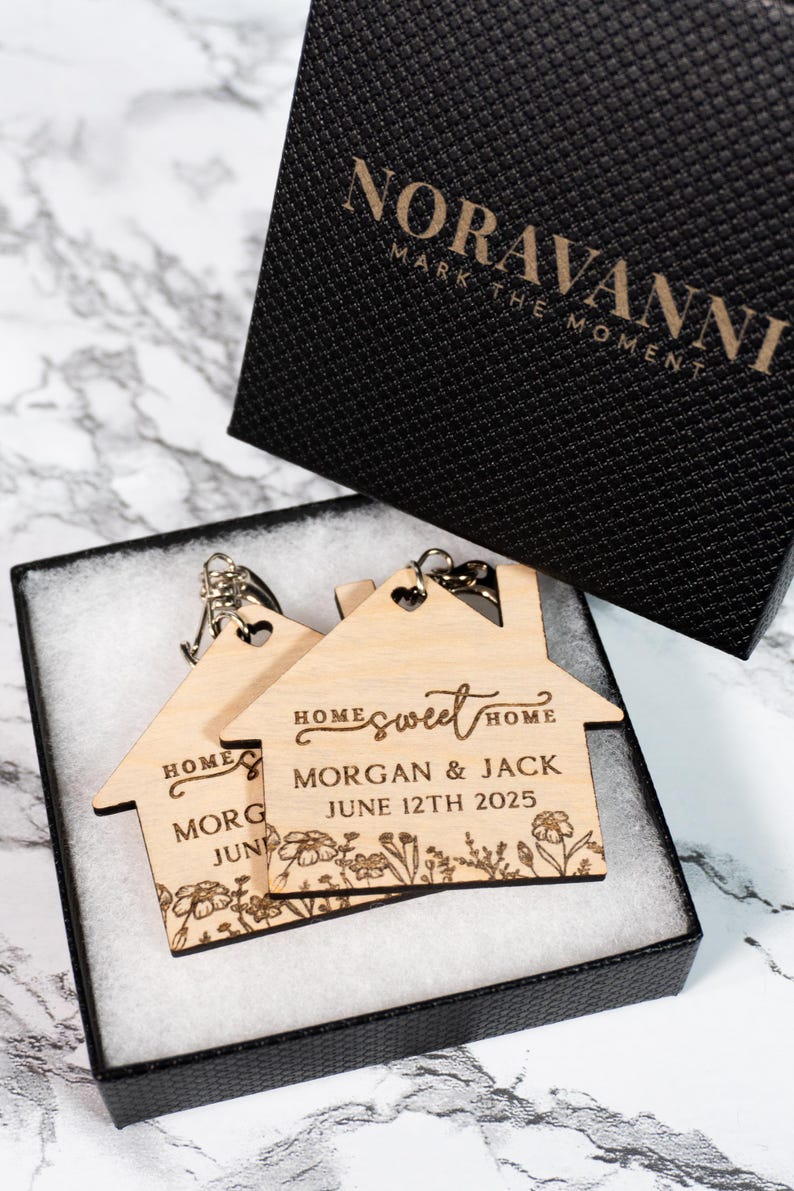 Home Sweet Home Keychain | Personalized Realtor Gift | New Homeowner ...