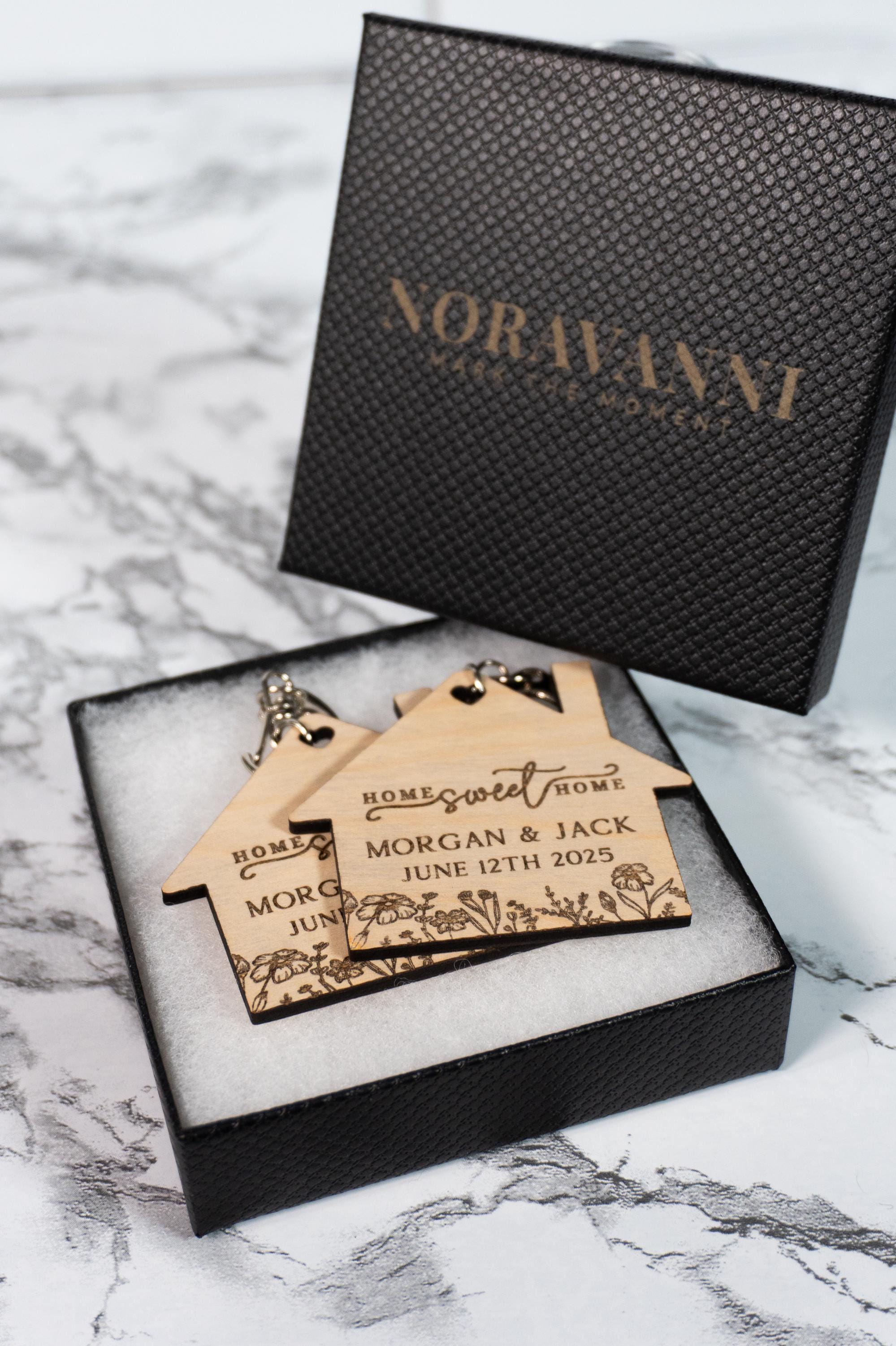 Home Sweet Home Keychain | Personalized Realtor Gift | New Homeowner ...
