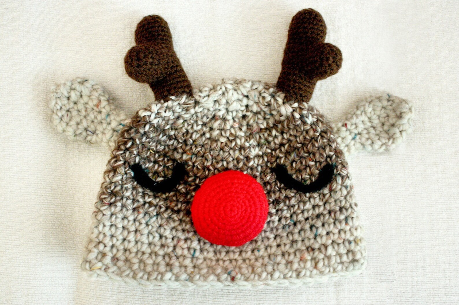 Adult Size Rudolph the Red Nose Reindeer Christmas Hat | Etsy