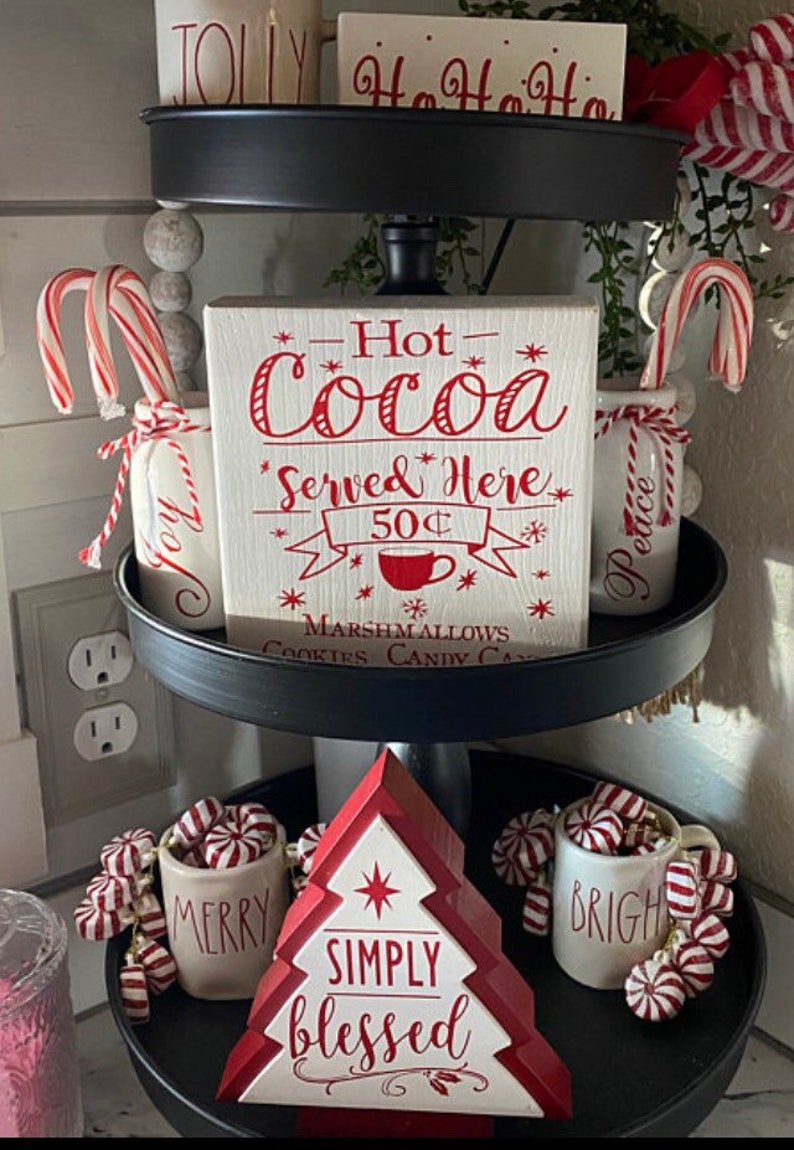 Christmas Decor/ Candy Canes/ Personalized Christmas Sign/ - Etsy