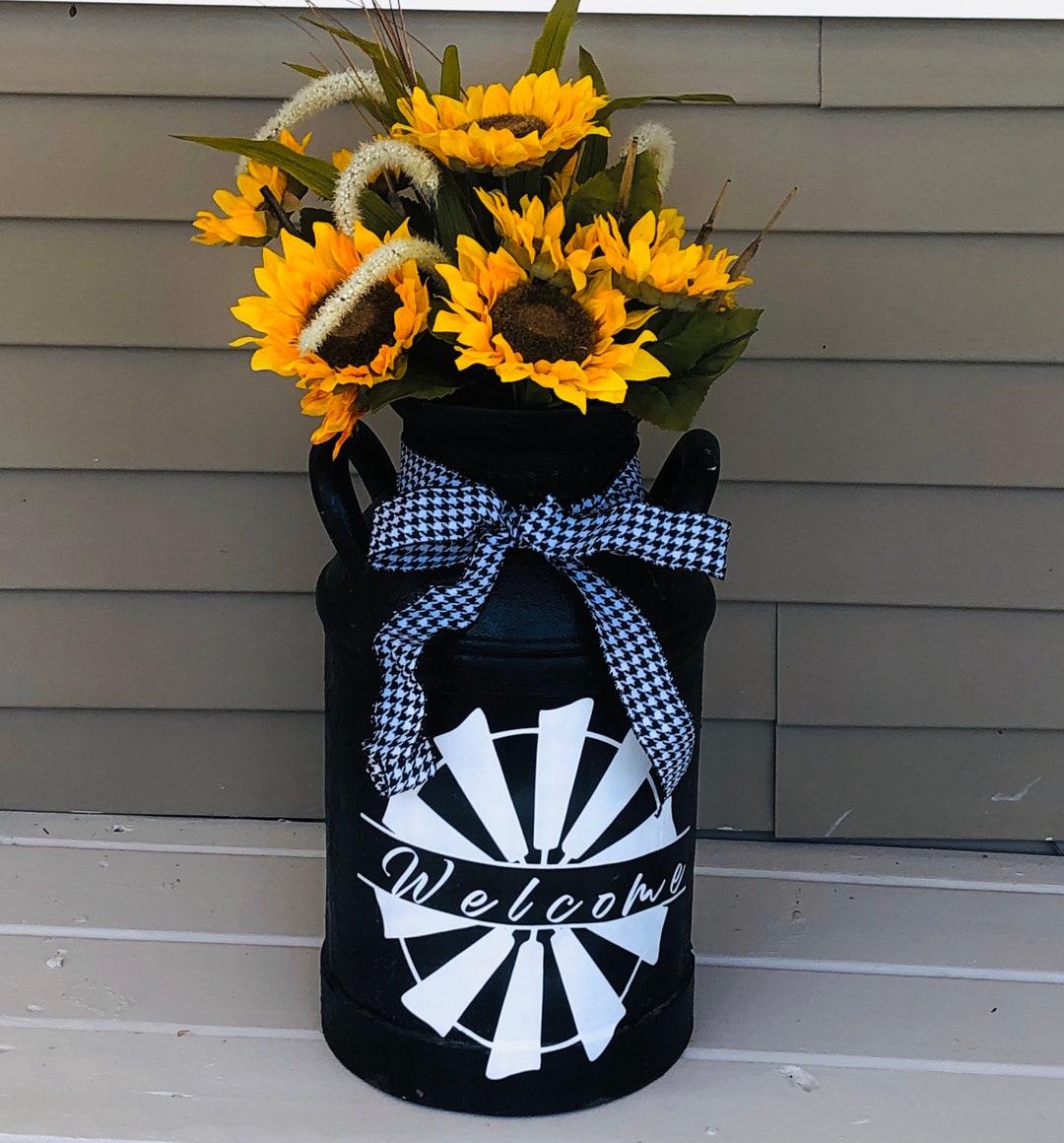 Welcome Decal, Milkcan Vinyl Decals, Vintage Milkcan Decal, Porch and ...