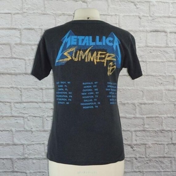 Vintage 80s Metallica Damaged Justice Single Stitch S… - Gem