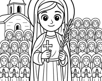Saint Mark the Evangelist | Saint Coloring Page for Kids | Christian ...