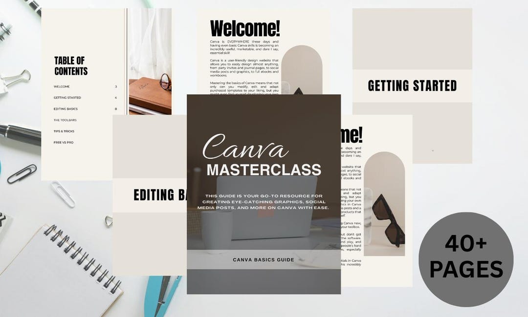 Canva Masterclass Beginners Guide, Digital Coaching Resource (PDF) - Etsy