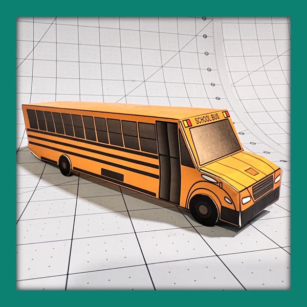 Paper Model Bus - Etsy